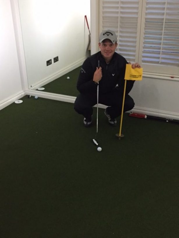 Danny Willett Chooses Huxley Golf Putting Green At Home